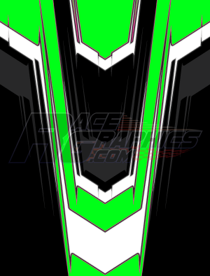 Speedfreak Black Vinyl Race Car Wrap - Hood | RaceGraphics.com