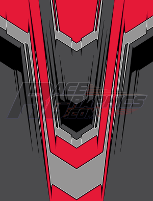 Speedfreak Red Vinyl Race Car Wrap - Hood | RaceGraphics.com