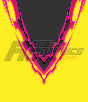 Submission 2 Yellow Vinyl Race Car Wrap - Hood | RaceGraphics.com